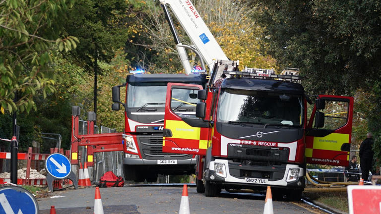 Moira House School: Emergency services return to scene of fire