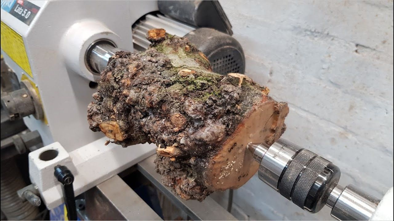 Woodturning - making a coffee mug from wood