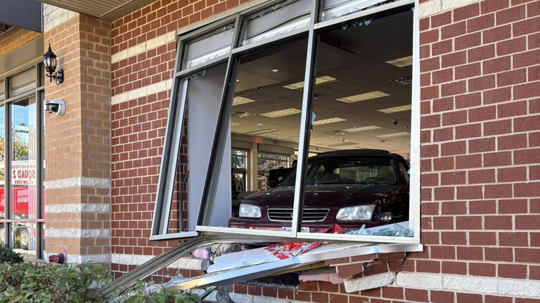Camry Crashes Into Calvert Verizon, Hurts Senior