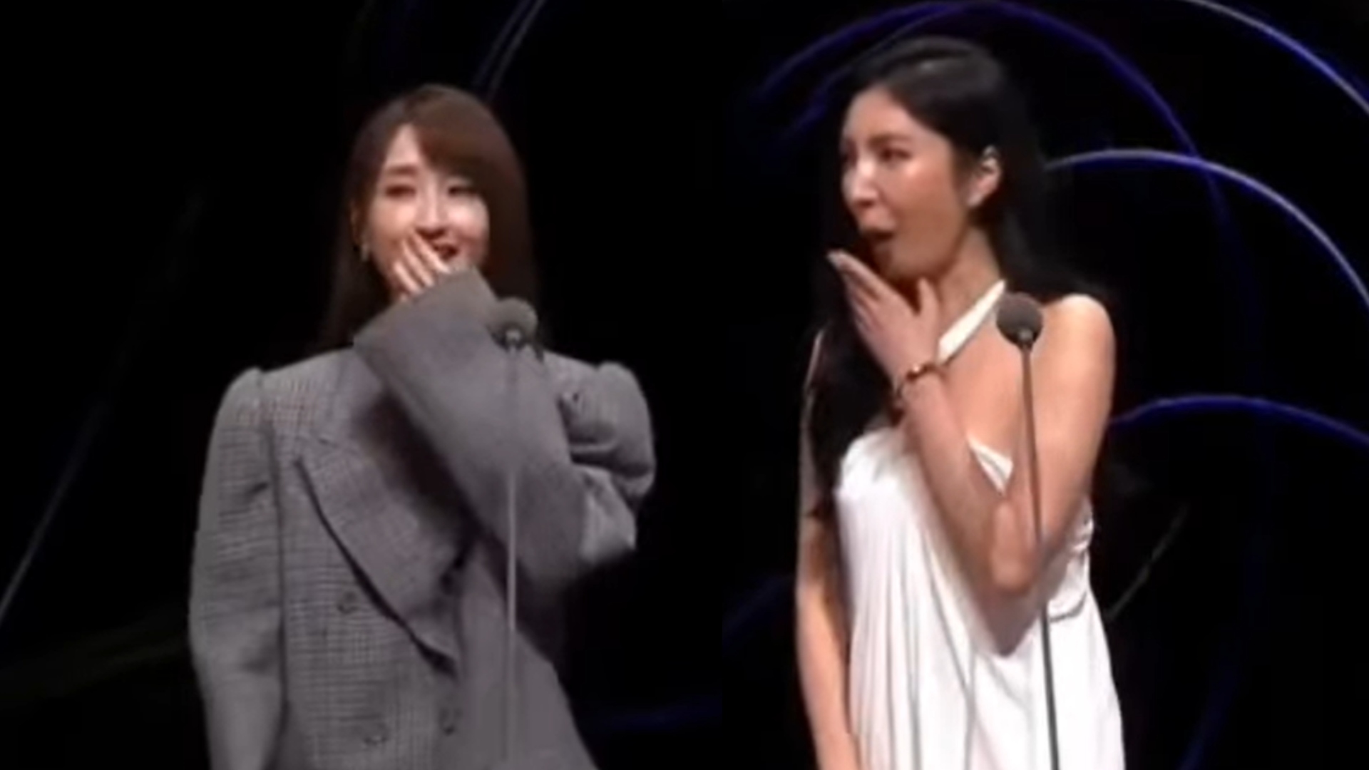 Two Taiwanese actresses kiss on stage, putting an end to rivalry rumors