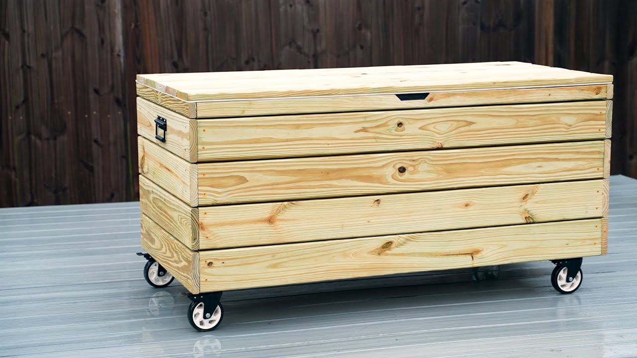 Build your own outdoor patio storage deck box