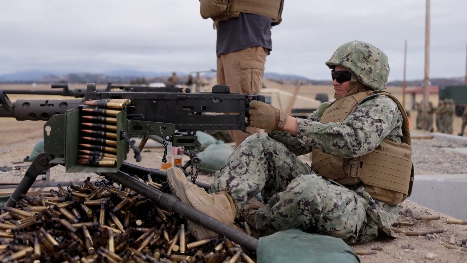 Navy Heavy Machine Gun Training