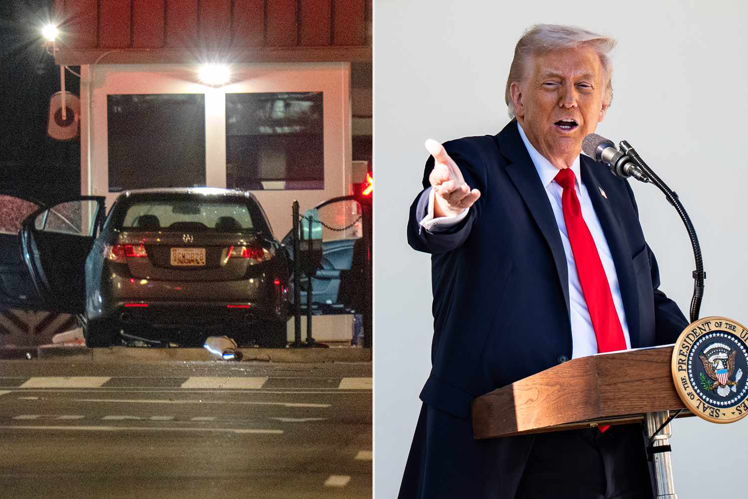 Man Arrested After Crashing Car into Security Gate Outside White House ...