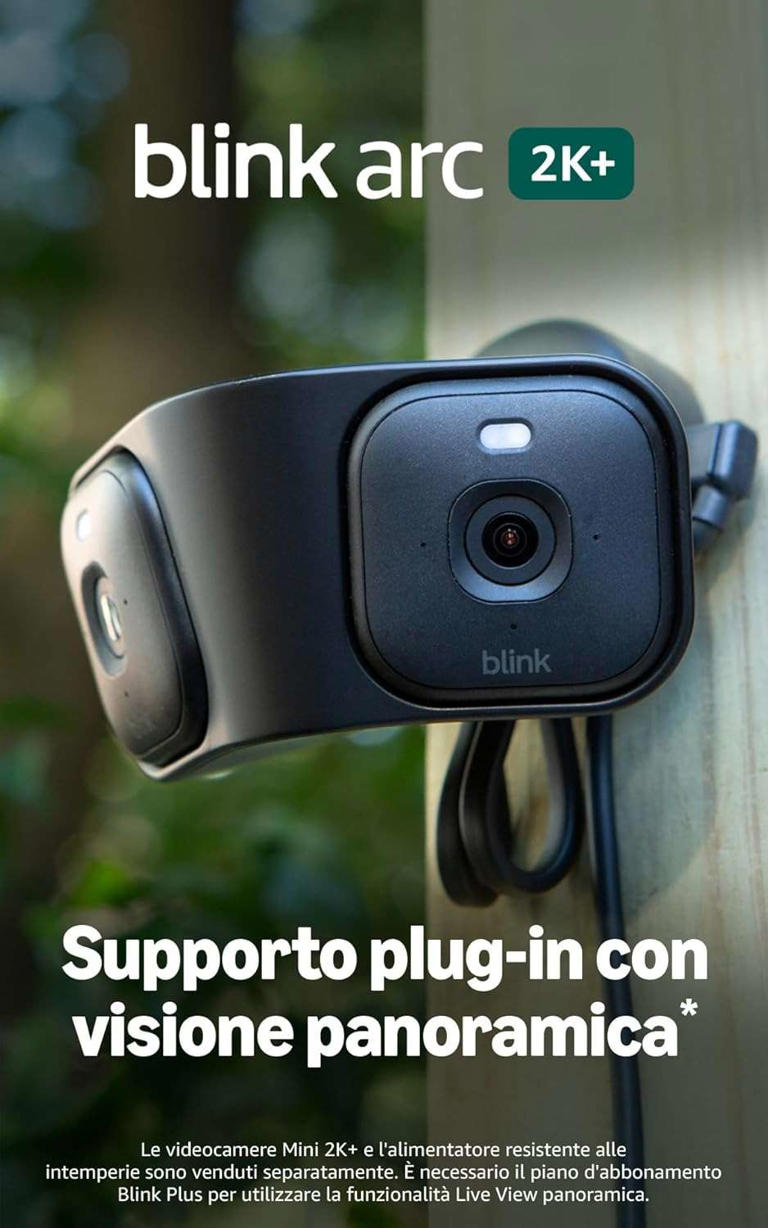 Amazon: da oggi in Italia la videocamera Blink Mini 2K+ e il supporto ...