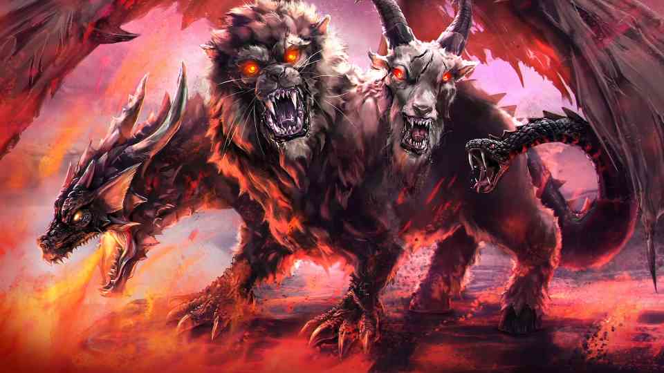 Chimera - The 3-headed monster of Greek myth