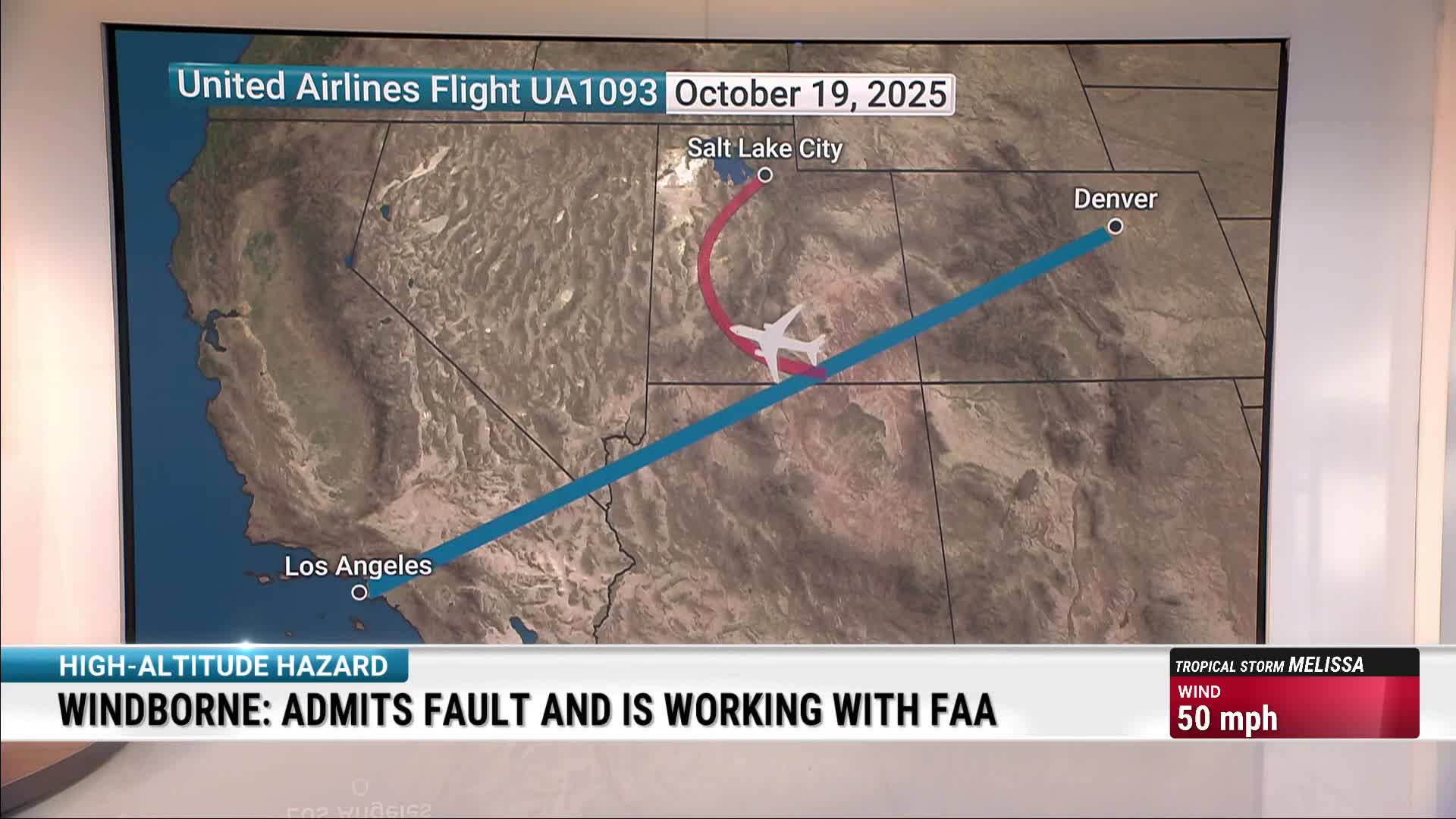 Weather balloon may have smashed United Airlines windshield