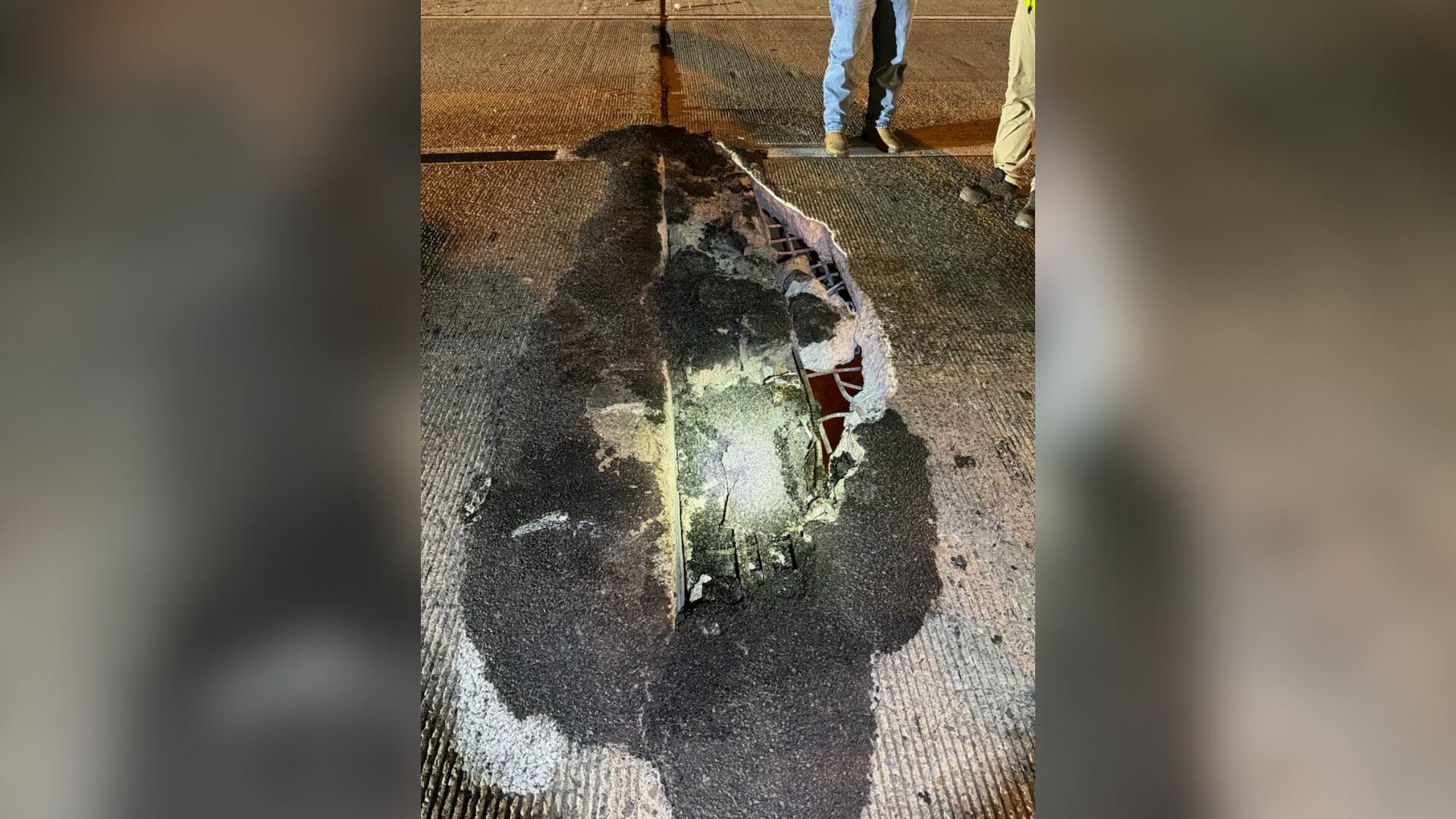 Large pothole shuts down traffic on I-75 N in Clayton County, GDOT says