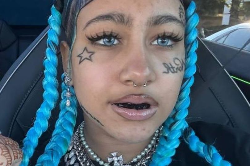Kim Kardashian's daughter, 12, debuts 'face tattoo, black teeth and ...