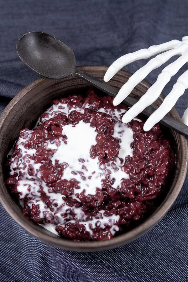 Black rice pudding