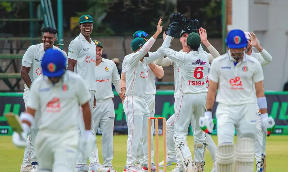 Zimbabwe celebrates hard-fought test victory over AfghanistanPublished ...