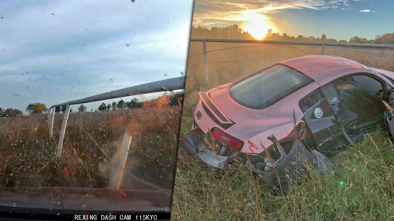 Dashcam footage of my Audi R8 crash
