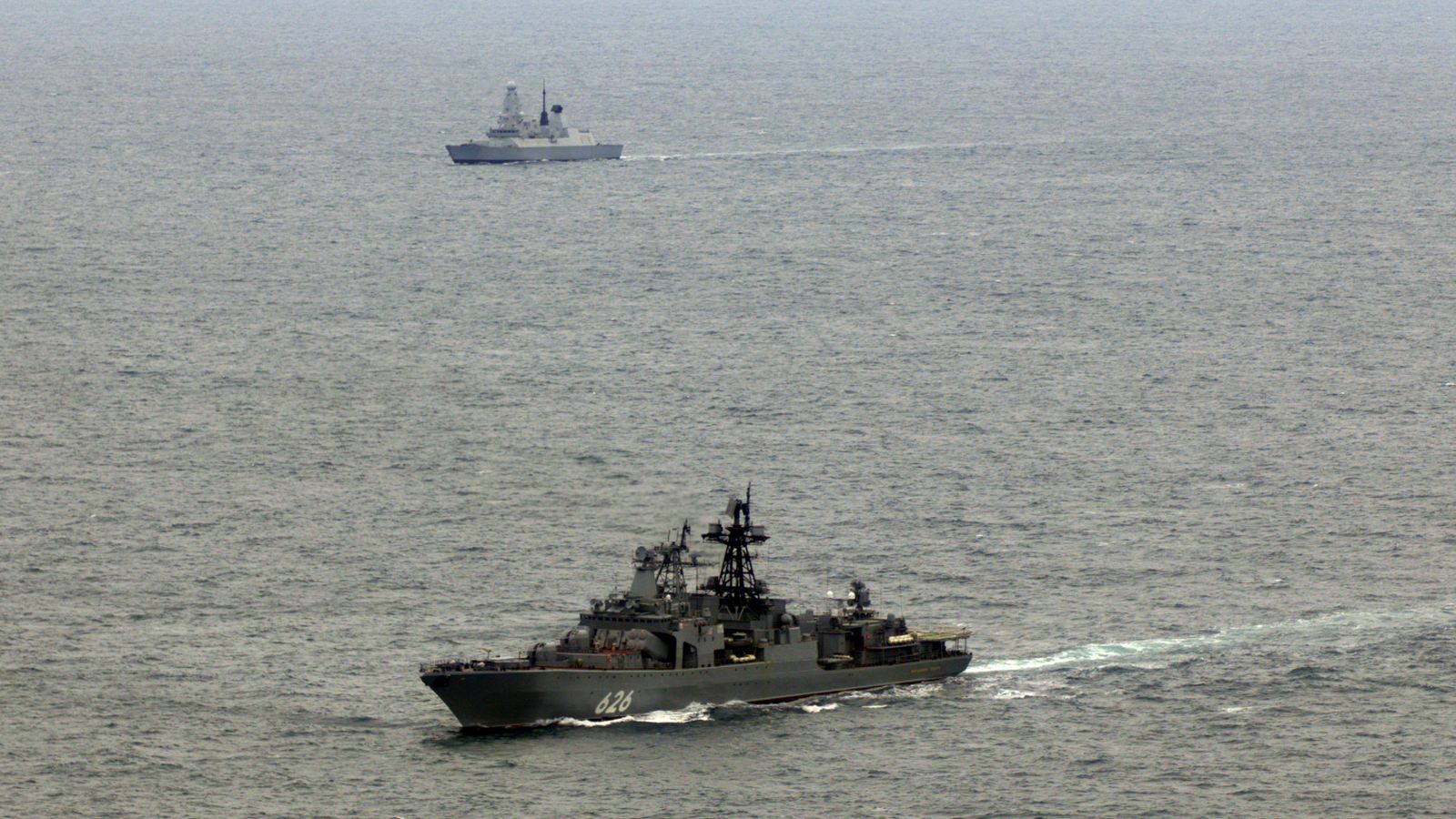 Royal Navy destroyer intercepts Russian warship off UK coast