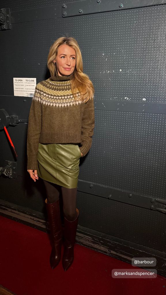 Cat Deeley's £30 M&S mini skirt is a masterclass in wearing one ...