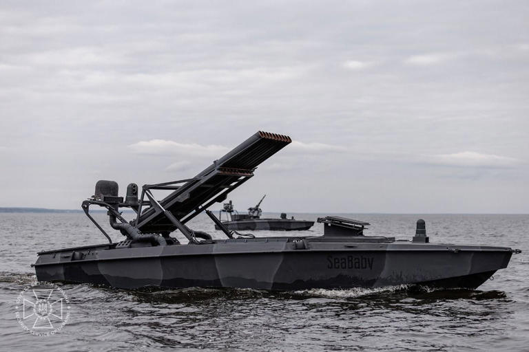 Ukraine shows off new 'Sea Baby' naval drones decked out with automated ...
