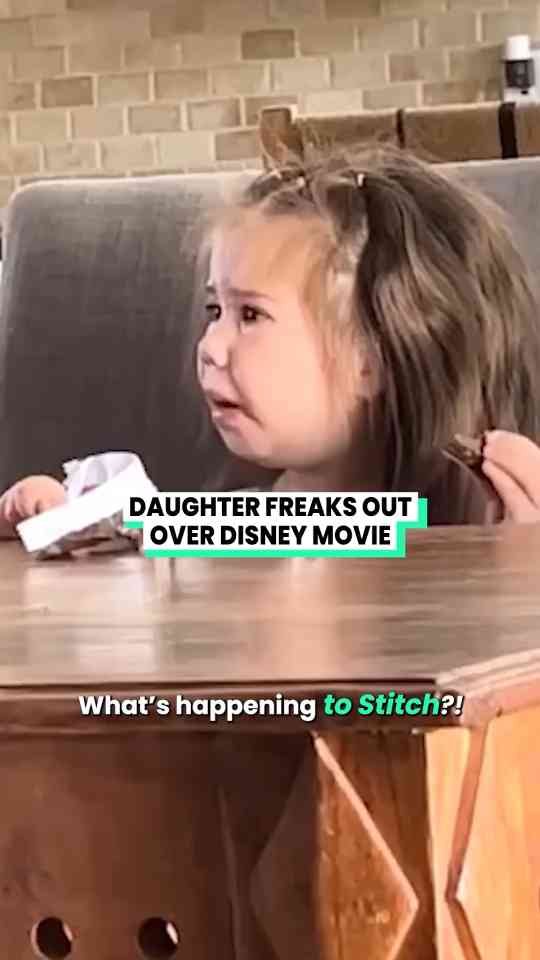 Daughter freaks out over Disney movie