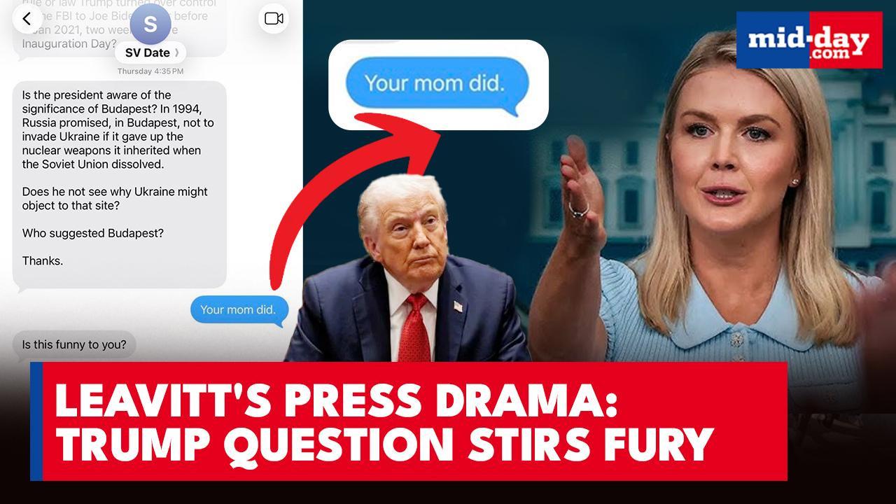 "Your mom did": Karoline Leavitt clashes with reporter over Trump-Putin ...