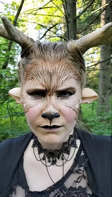 Vibing in the Woods — Enchanting Forest Makeup & Hoof Shoes