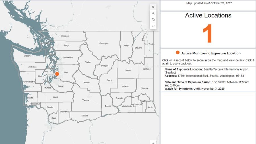 Health department launches measles exposure map