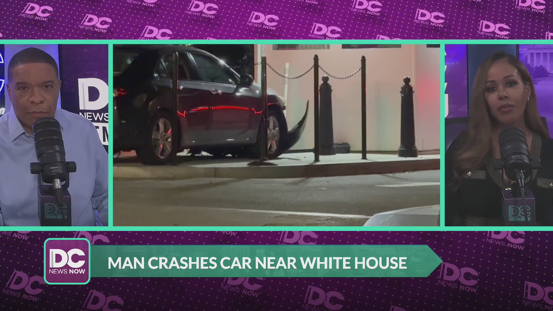Man crashes car into gate near White House: Officials