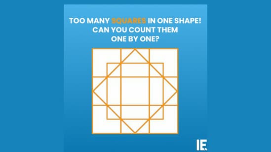 Brain teaser: This mind-bending puzzle is full of hidden squares. Can ...