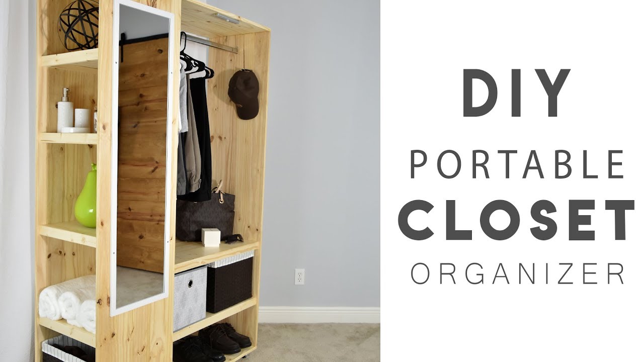 DIY portable closet organizer