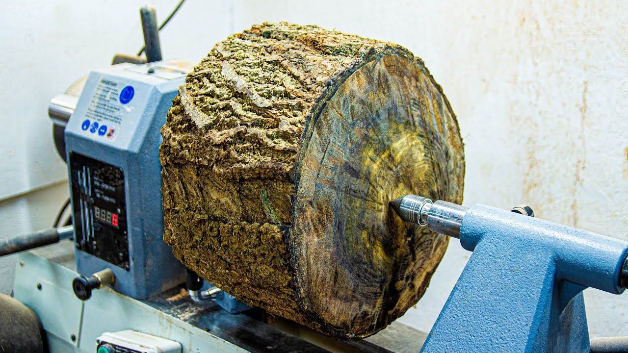 Turning a dragon bowl from black walnut end grain