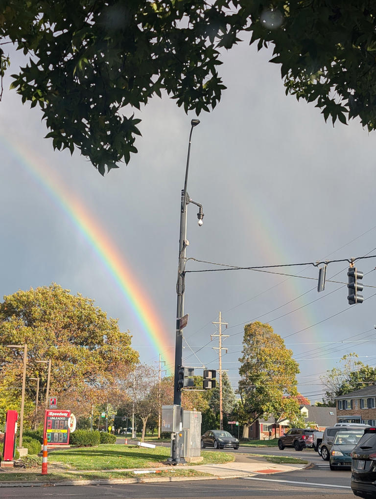 PHOTOS: Double rainbow visible in the Miami Valley on Tuesday