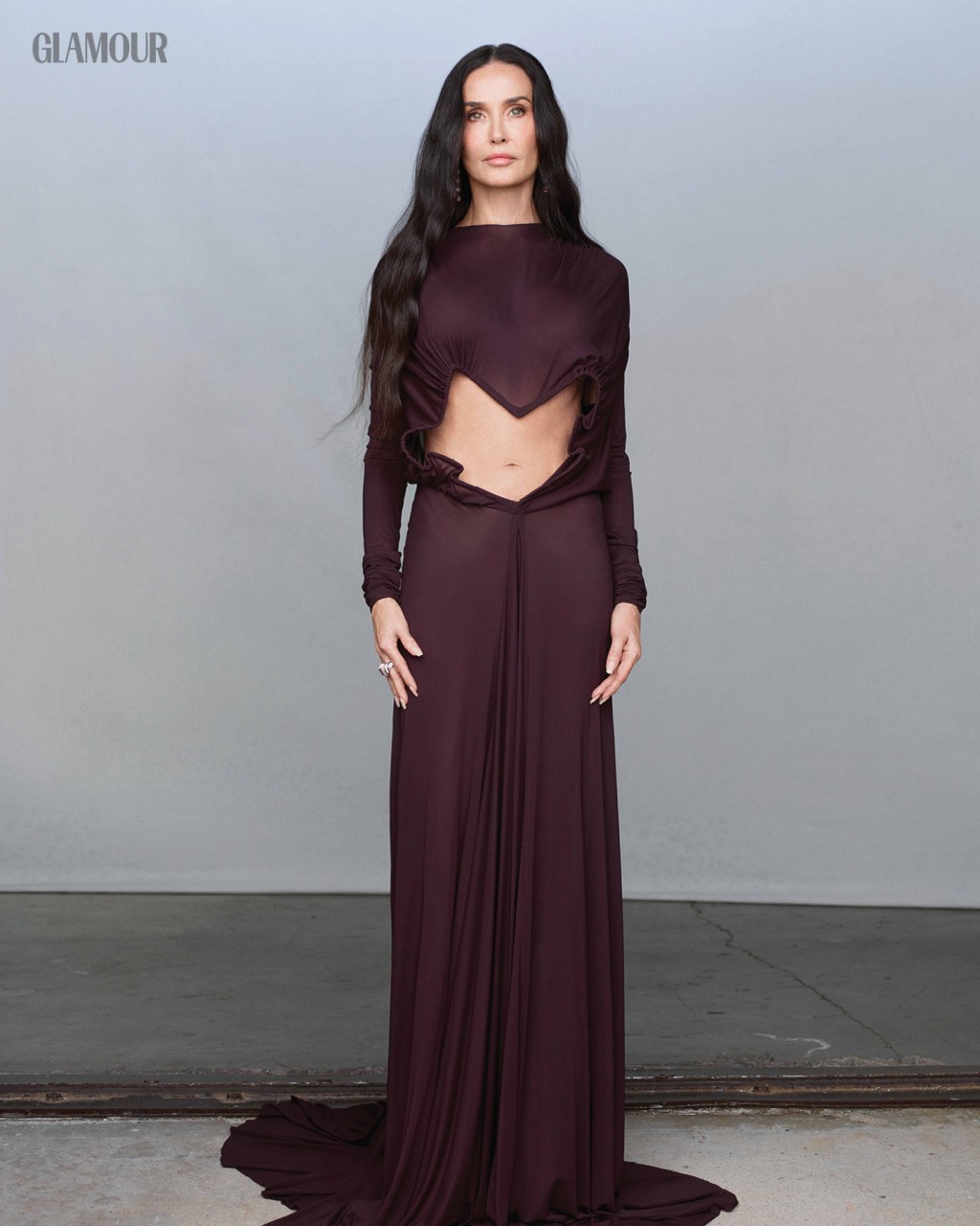 Demi Moore dazzles in corseted cage gown for Glamour’s Woman of the Year