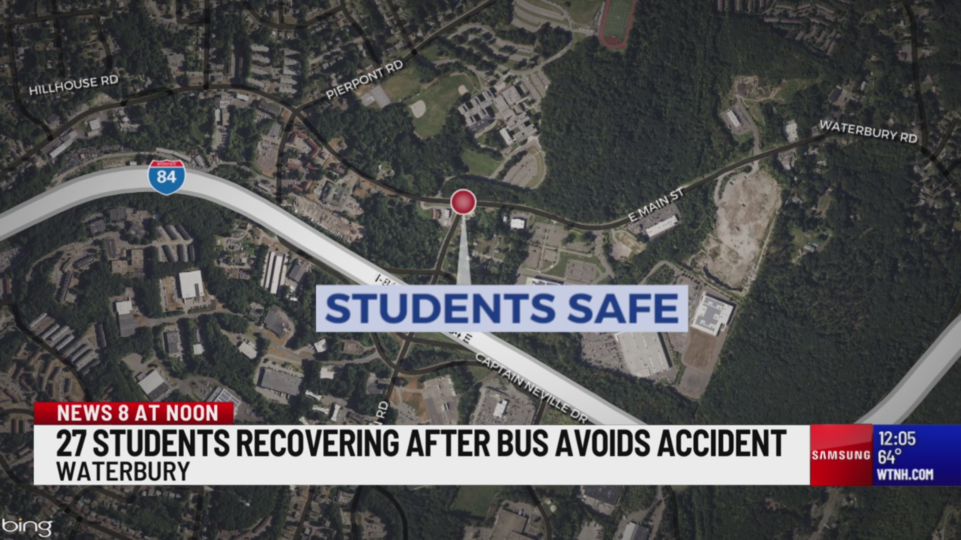 No injuries reported after Waterbury school bus carrying students makes ...