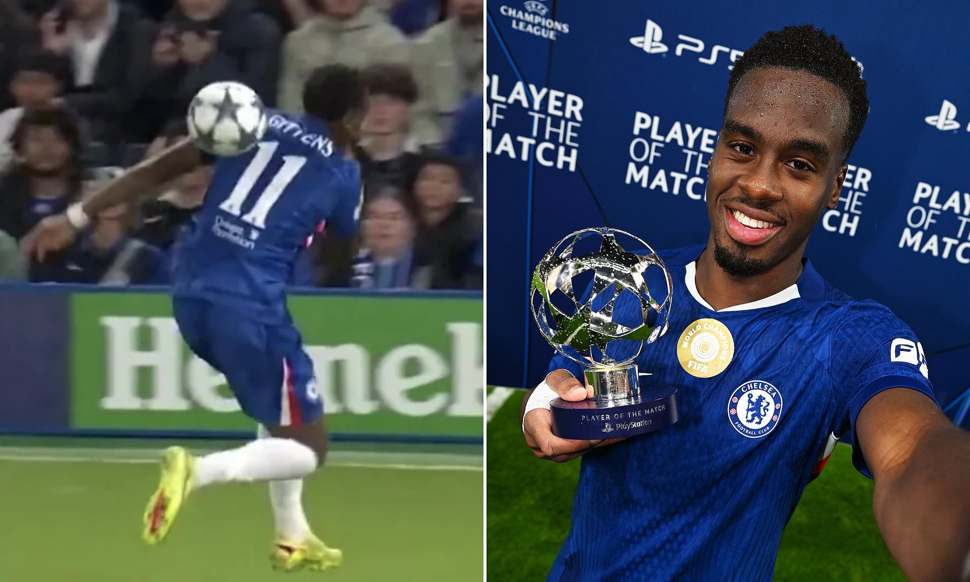 'Prime Ronaldinho!': Chelsea fans go wild for player's skilful move ...