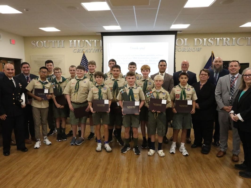 Stimson Middle School, Troop 218 Team Up For Flag Retirement Project