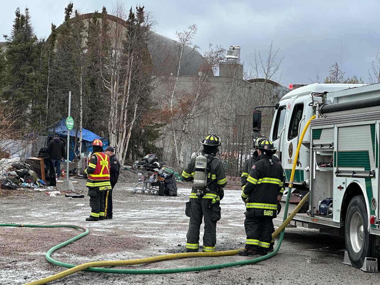 Fire at Yellowknife encampment related to efforts to stay warm, fire ...