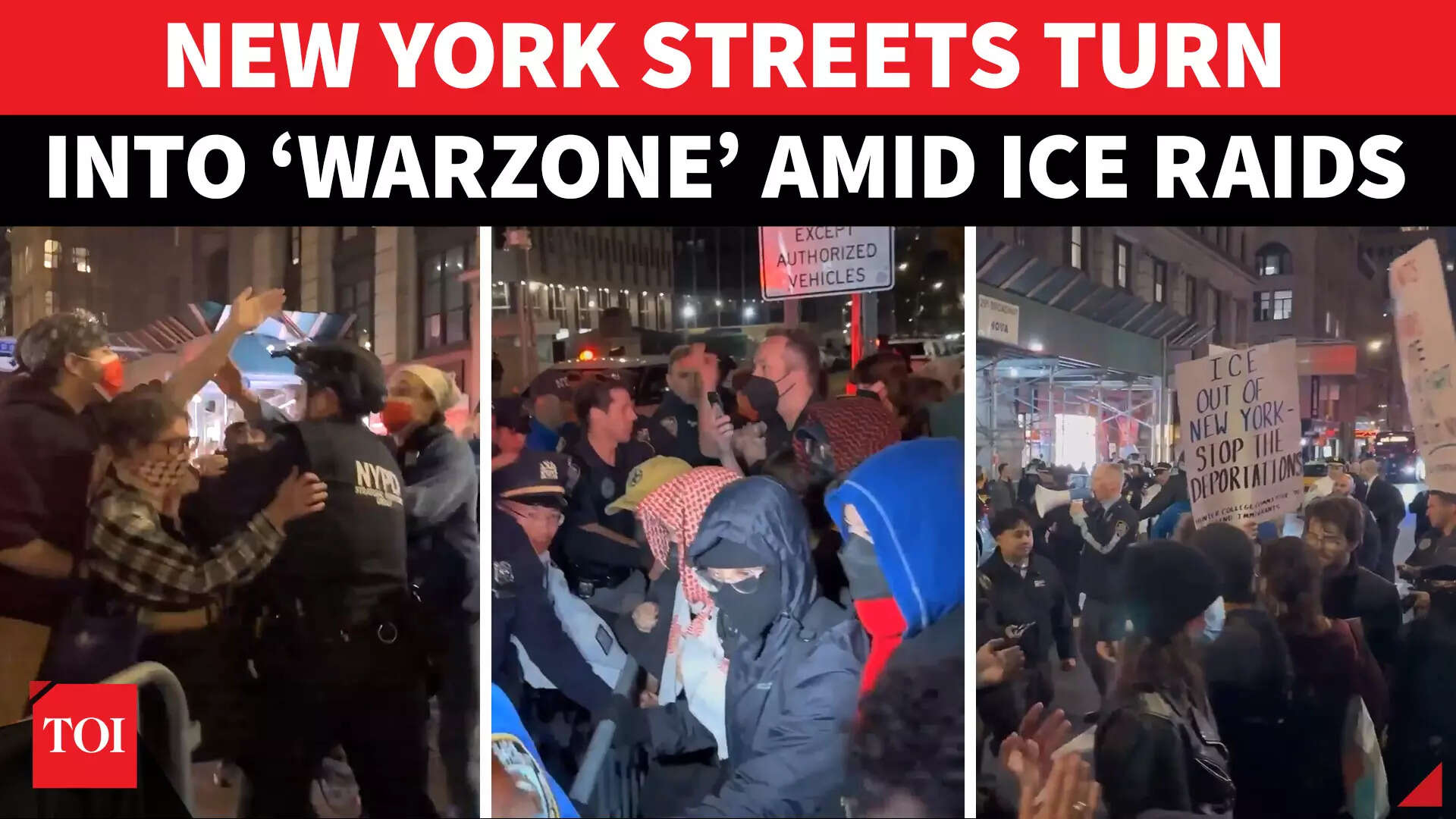 ICE Storm Hits NYC: Americans Clash Amid Baton-charge, Pepper Spray ‘Attack’ | New York ‘On Notice’