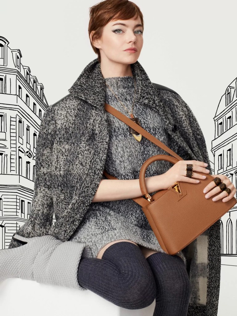 Emma Stone & Hoyeon Jung Reunite for the 2025 Louis Vuitton Handbags ...