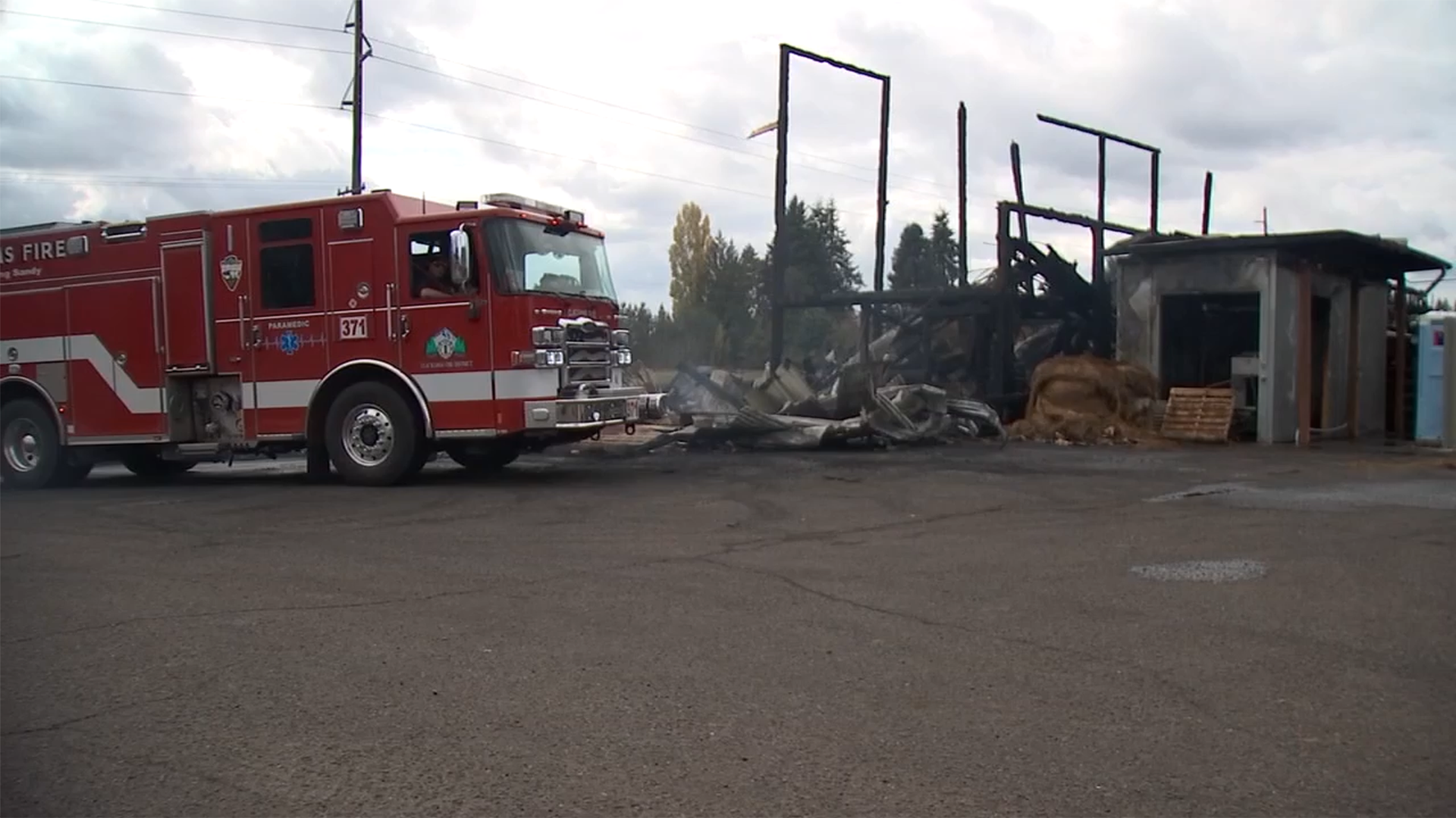 Historic barn belonging to USDA meat plant in Sandy destroyed in fire