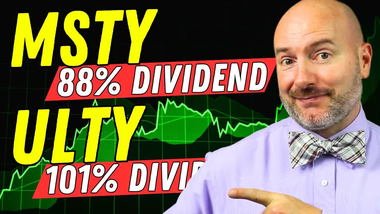 $100 in MSTY vs ULTY [Best monthly & weekly dividend yield ETFs]