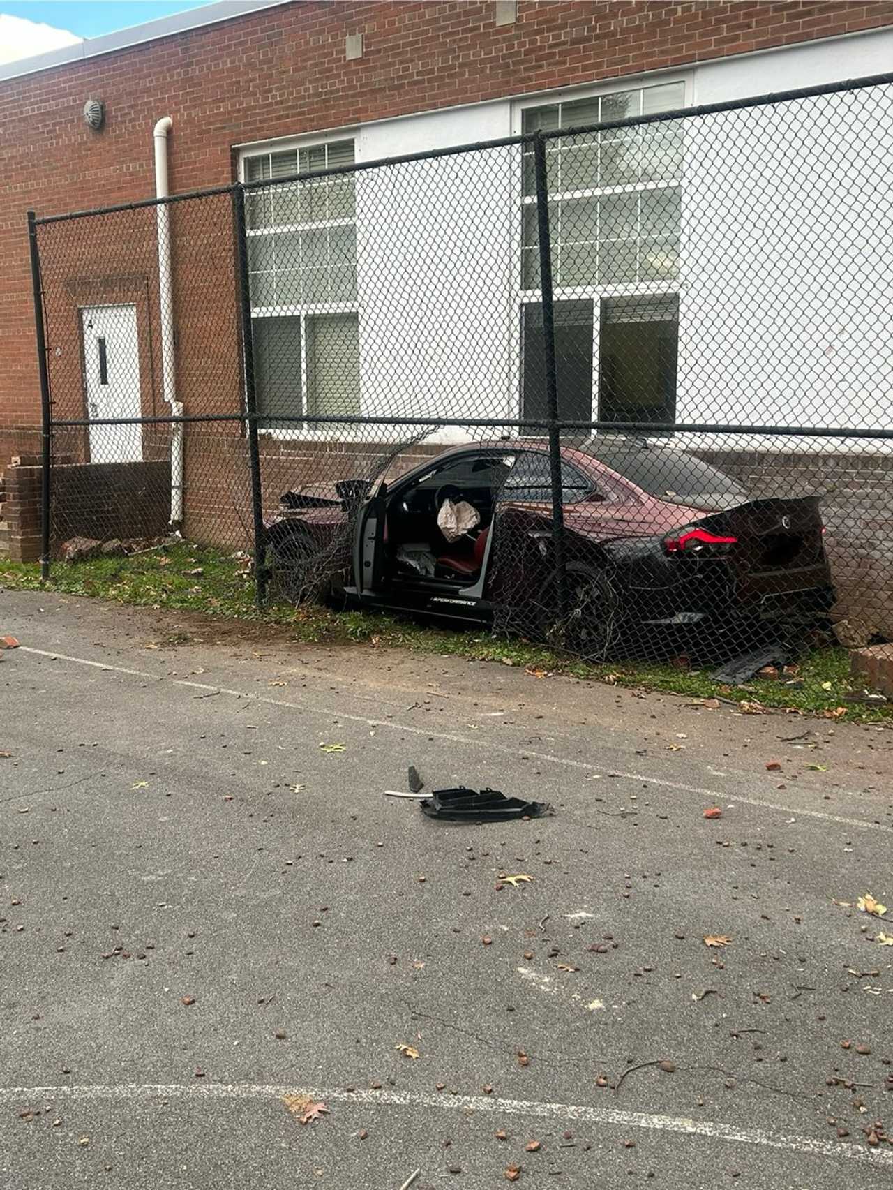 Driver Hospitalized After Crashing Into Maryland School Building During ...