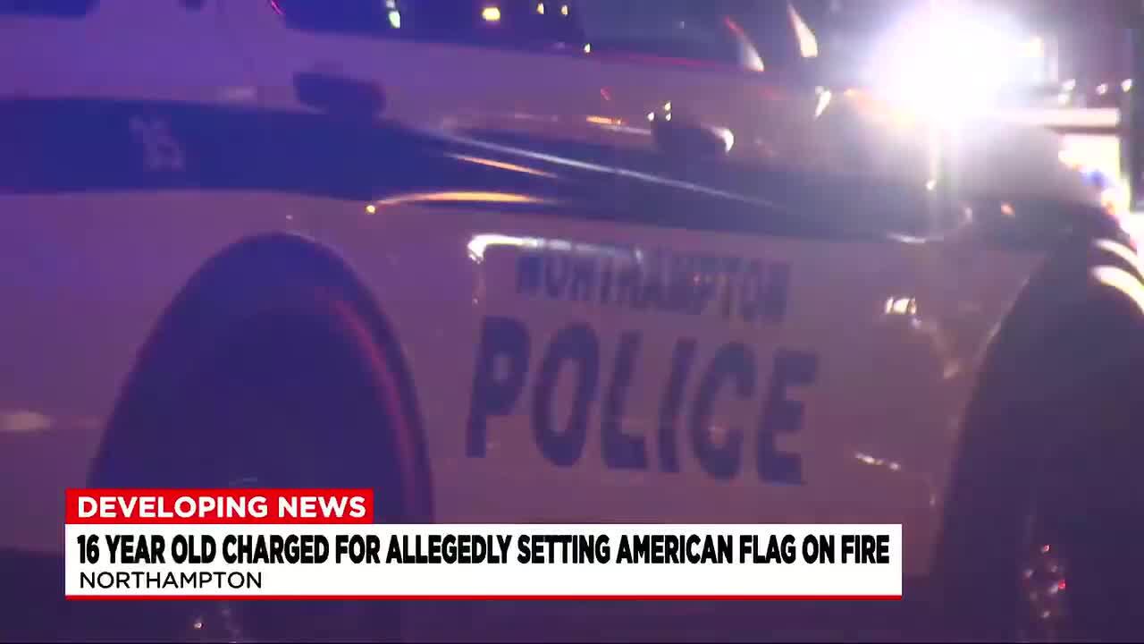 Police: suspect arrested for burning American flag