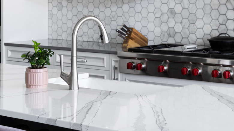 The Major Downside Of Marble Countertops No One Mentions