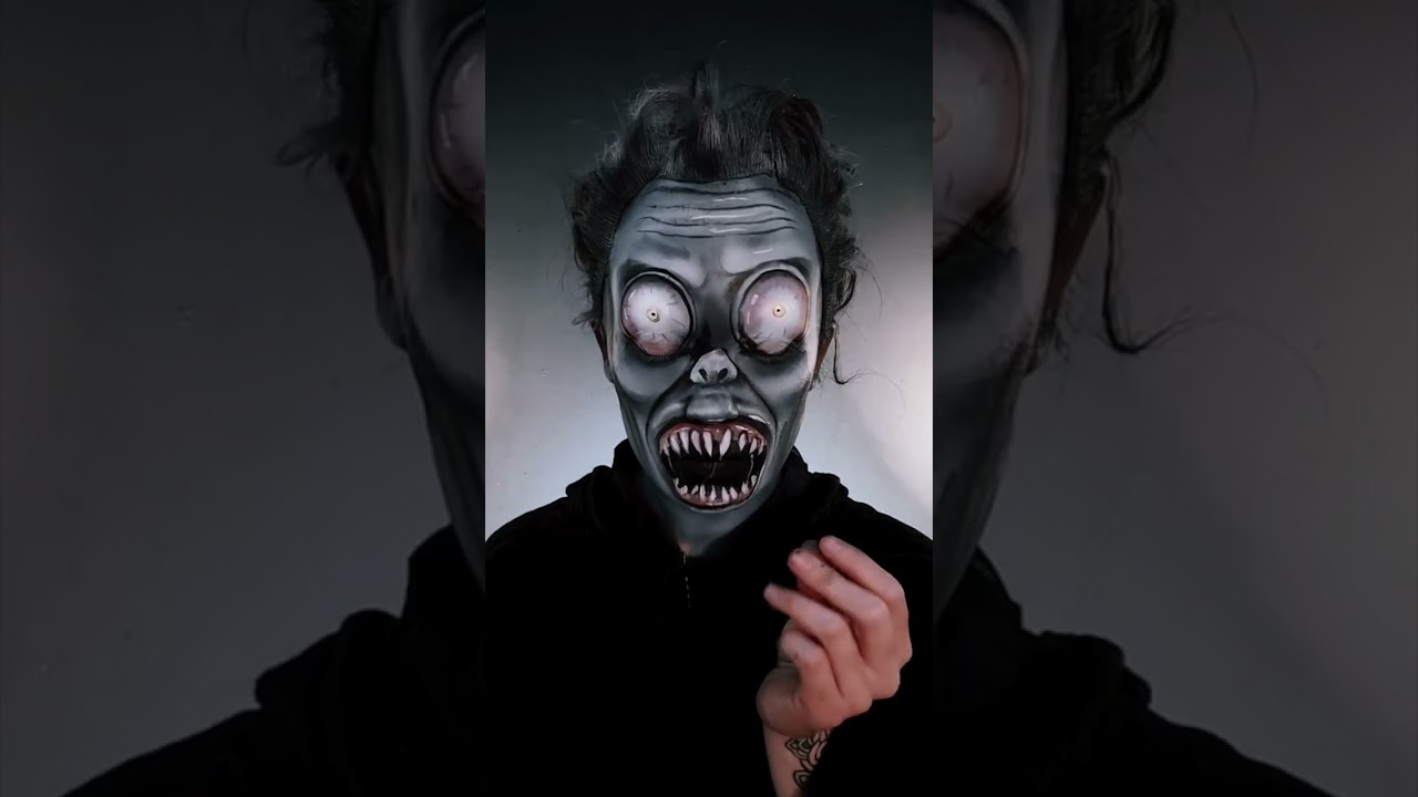 Hyde character makeup illusion for a fun Halloween look