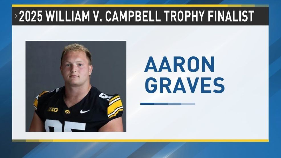 Iowa’s Aaron Graves named finalist for the 2025 William V. Campbell Trophy