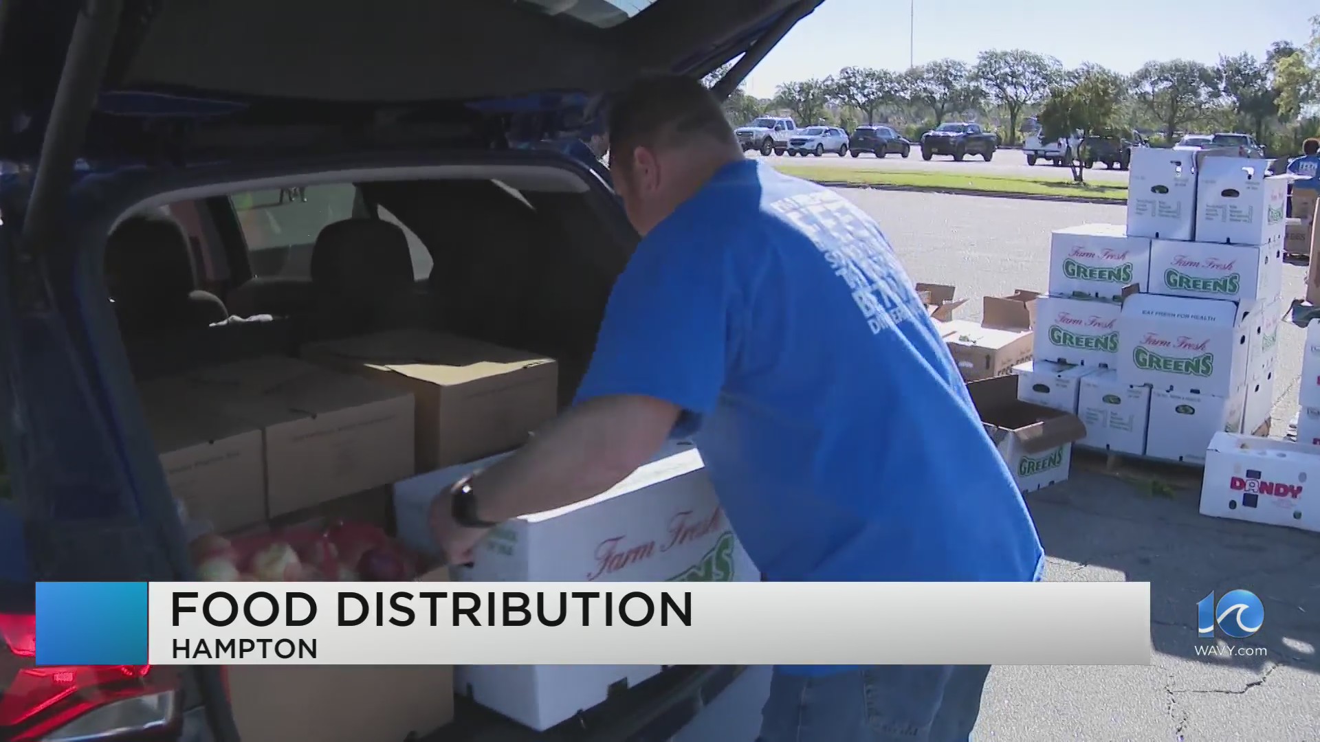 Hampton mobile distribution event sees long lines amid threats to ...