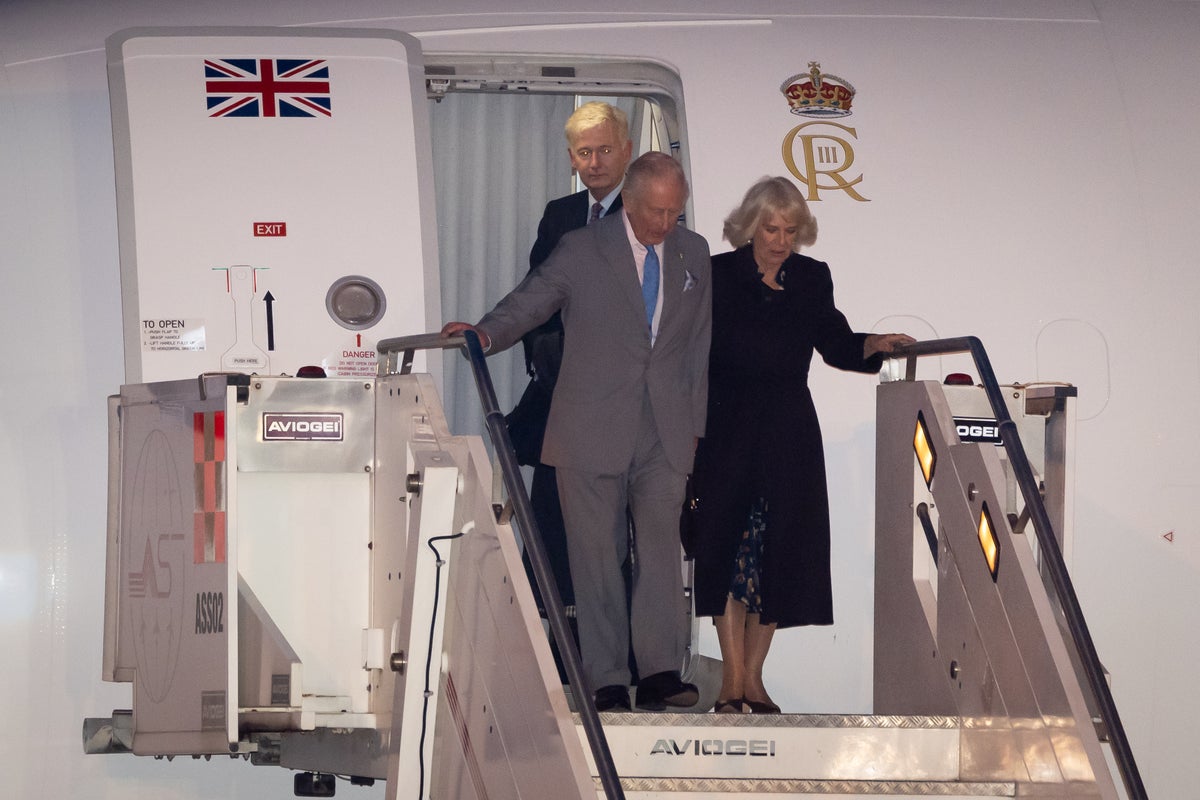 King Charles lands in Italy ahead of historic Vatican meeting with Pope Leo
