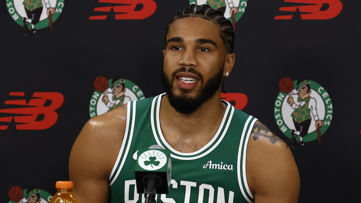 Boston Celtics post major Jayson Tatum tease