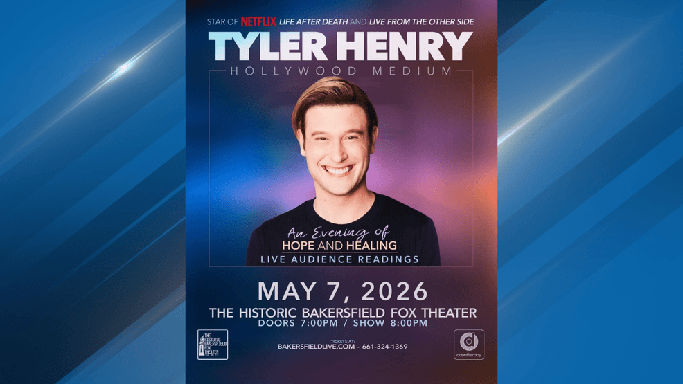 Hollywood medium Tyler Henry coming to The Historic Bakersfield Fox Theater on May 7
