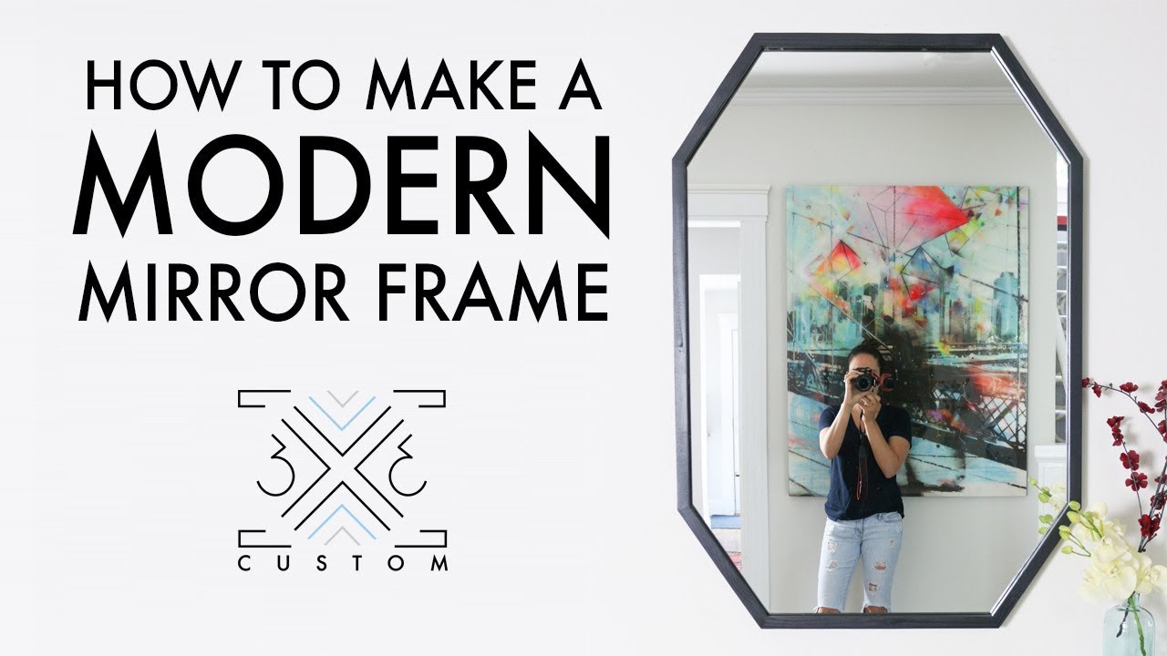 How to make a modern mirror frame