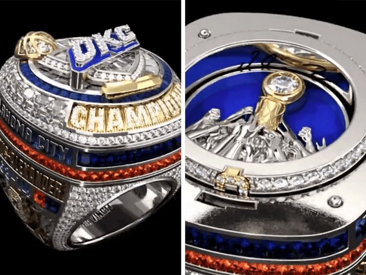 OKC Thunder's Championship Bling Revealed, Ring Inside A Ring!