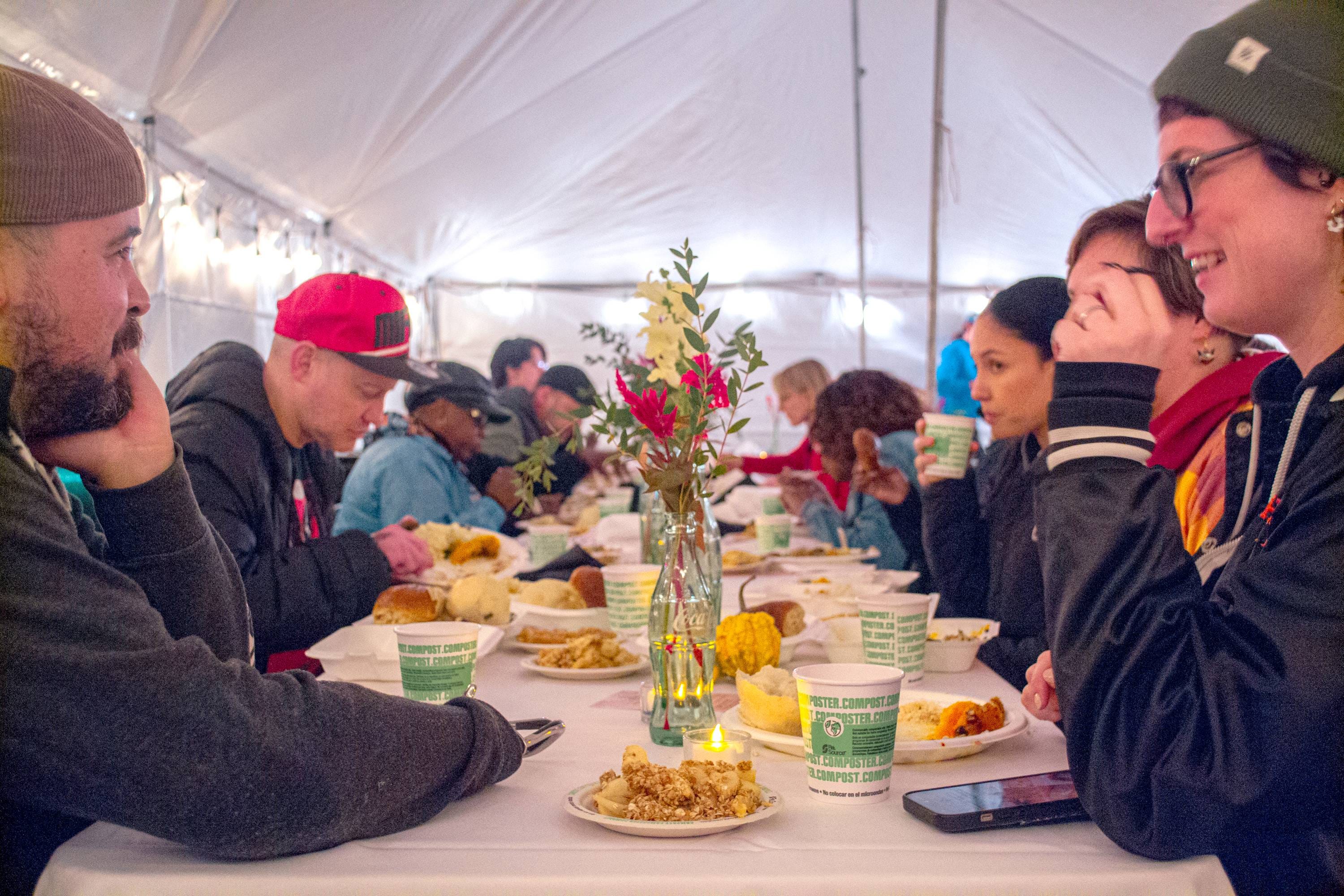 Sit down for a community dinner Oct. 24 in Perry Square featuring ...