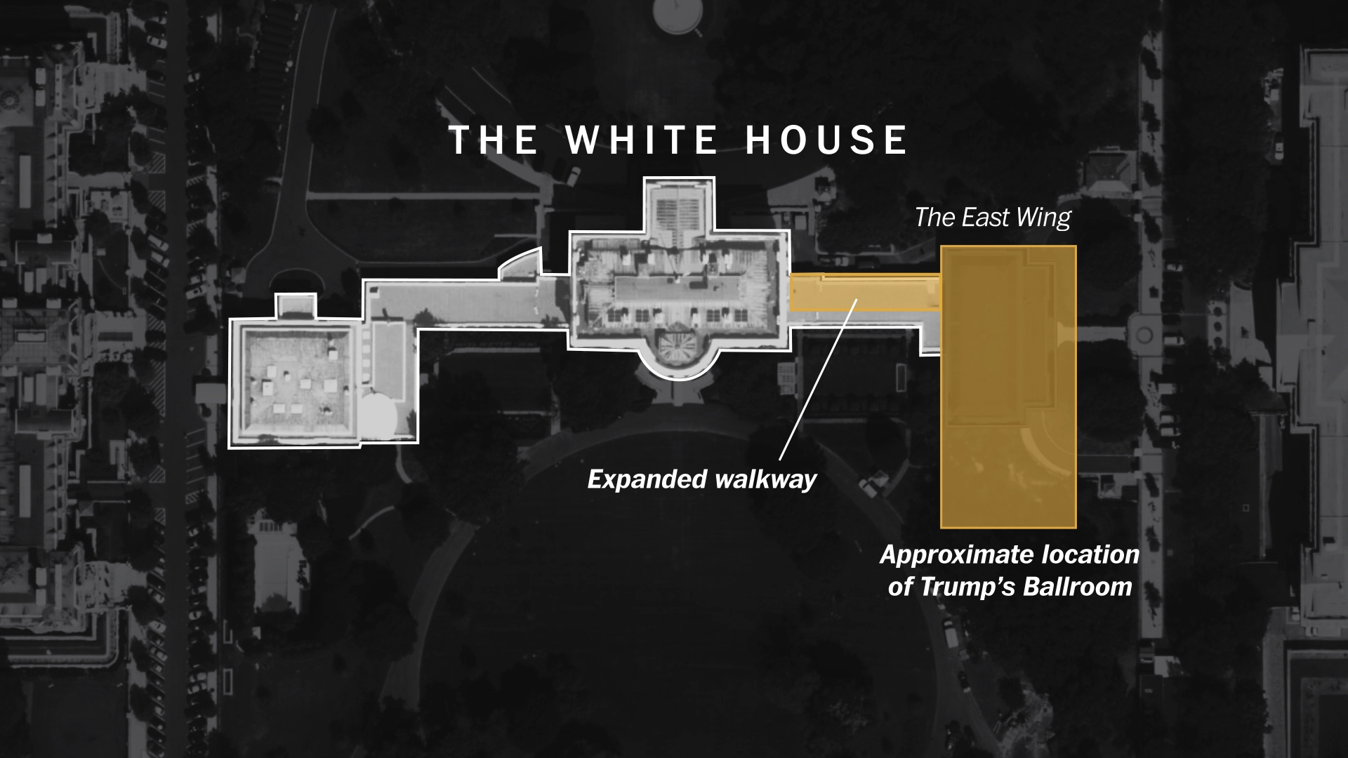White House demolition continues, see the ballroom design