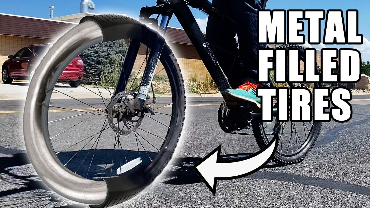 Can you ride a bike with tungsten filled tires?
